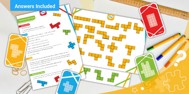 Pentomino Puzzle Game - Twinkl - Kids Puzzles (teacher made)