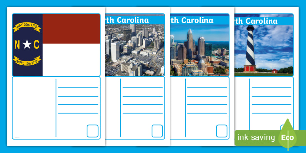 FREE! - North Carolina Postcard (teacher made)