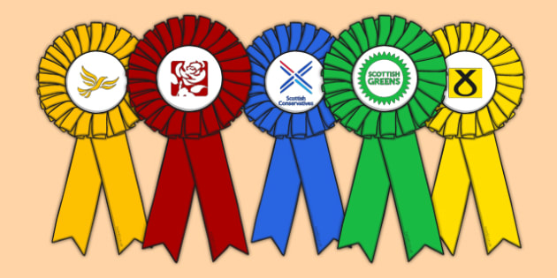 Scottish Elections Rosette Templates (teacher made)