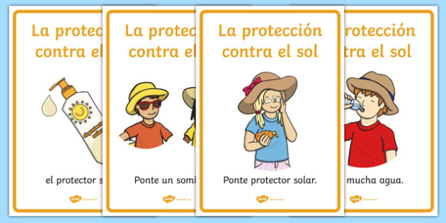 Pósters de protección contra el sol (teacher made)
