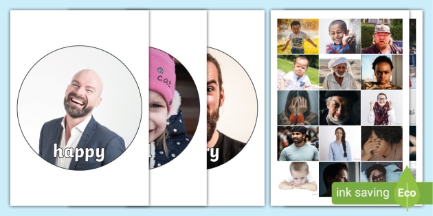 Happy, Sad and Angry Photo Sorting Activity (teacher made)