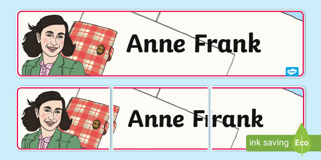 Anne Frank Display Banner (teacher made)