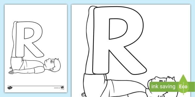 FREE! - Letter R People Colouring Page | Sheets