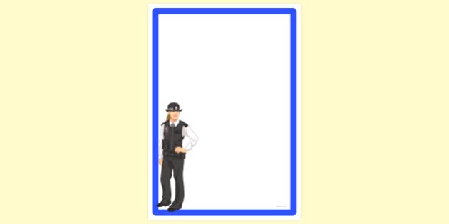FREE! - Police Officer Page Border (teacher made)