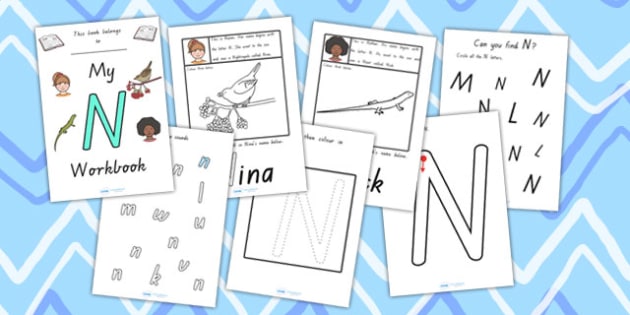 FREE! - My Workbook N Uppercase (teacher made)