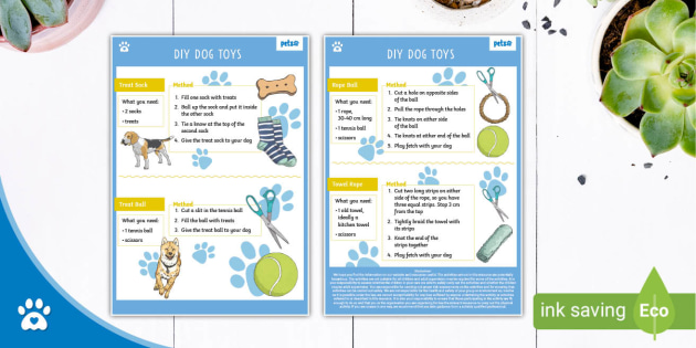Dog Toys Activity Information Sheet - Twinkl Pets - Resource