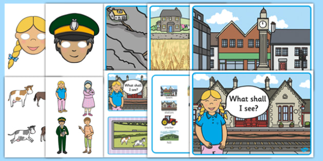 The Train Ride Story Sack (teacher made)