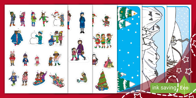 Make a Christmas Scene Activity