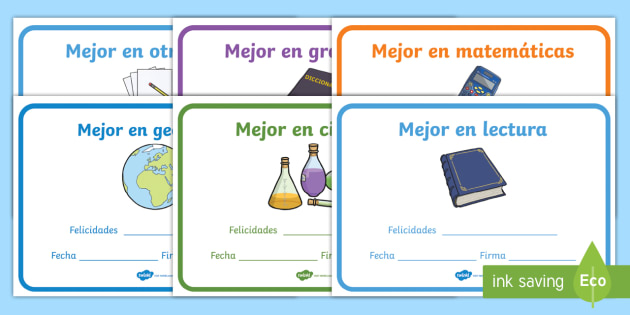 Diplomas: 30 premios - Fin de curso (teacher made)