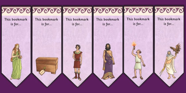 FREE! - Pandoras Box Ancient Greek Myth Editable Bookmarks - greece