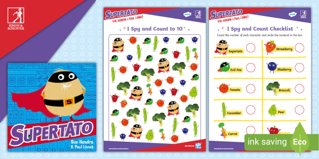 FREE! - 👉 Supertato I Spy and Count Activity to 10