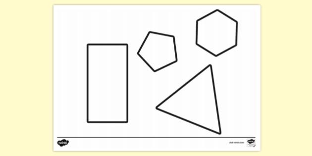 FREE! - Shapes Colouring Sheet | Colouring Sheets