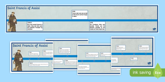 Saint Francis Of Assisi Display Timeline Teacher Made