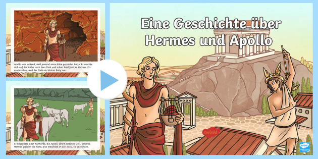 Eine Geschichte über Hermes und Apollo PowerPoint Präsentation