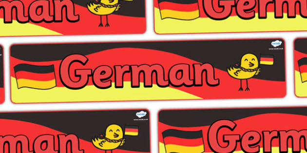 FREE! - German Display Banner (teacher made)