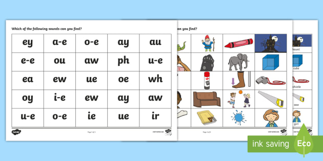 Phase 5 Sounds Matching Activity