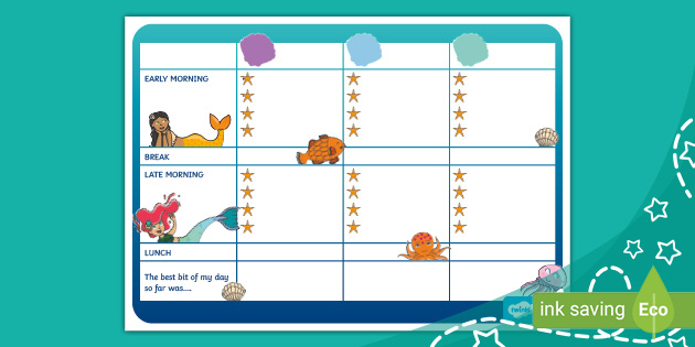 Under the Sea-Themed Daily Planner (a.m. only)