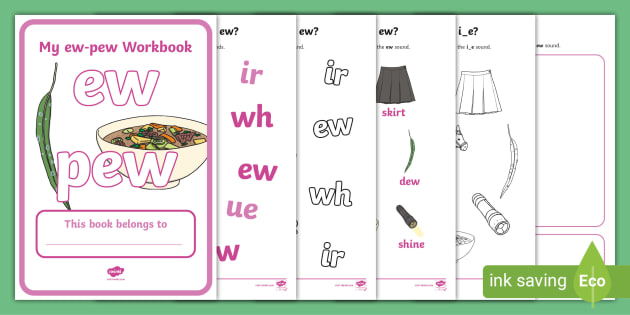 Phase 5 ew pew Grapheme Workbook (teacher made)