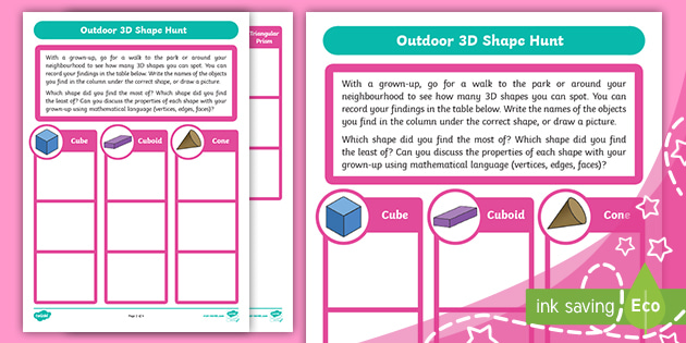 👉 Outdoor 3D Shape Hunt (teacher made)