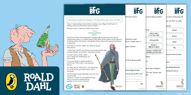 Roald Dahl Reading Comprehensions | twinkl.ca
