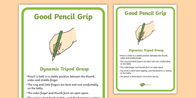 Good Pencil Grip A4 Display Poster