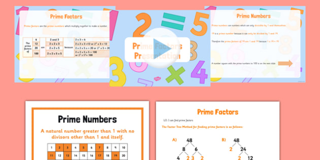 Prime Factors Pack (teacher made)