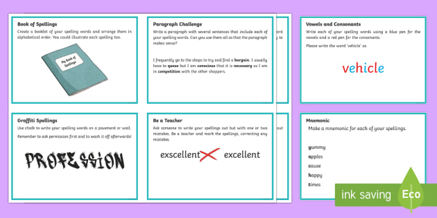 UKS2 Spelling Challenge Activity - Spelling Challenge Activity