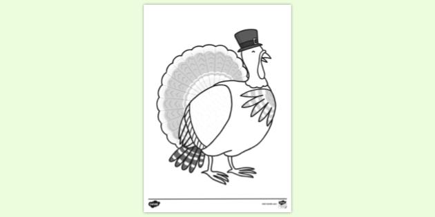 FREE! - Turkey Lurkey Colouring | Colouring Sheets