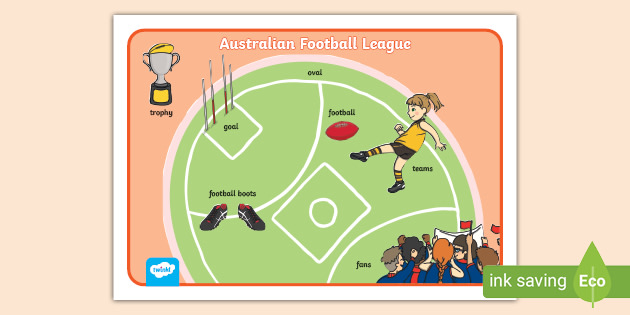 Australian Football League Scene Word Mat