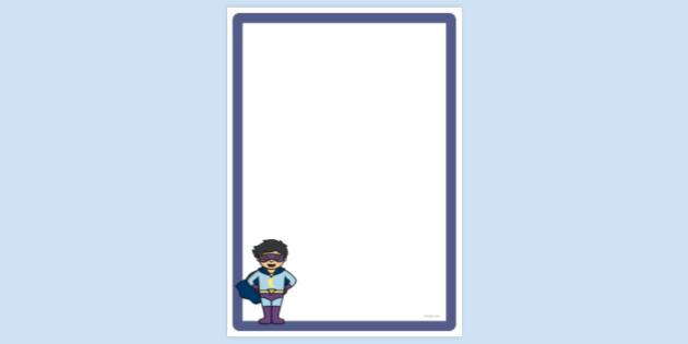 FREE! - Blue Moon Page Border (teacher made)