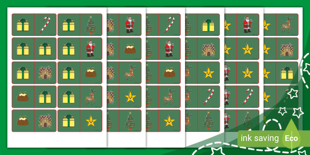 Christmas Picture Dominoes (teacher made)