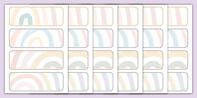 Editable Rainbow Labels | twinkl.com.au