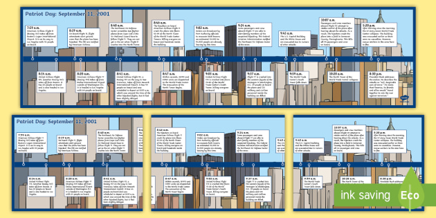 FREE! - September 11th Display Timeline (teacher made)