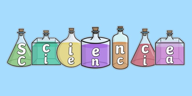 Science on Science Bottles Display Cut Outs Spanish Translation