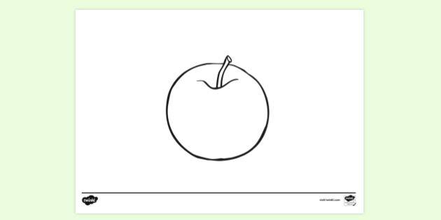 FREE! - Apple Small Colouring Sheet | Colouring Sheets