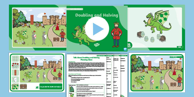 Talk About Doubling and Halving Maths Resource Pack and Planning Ideas