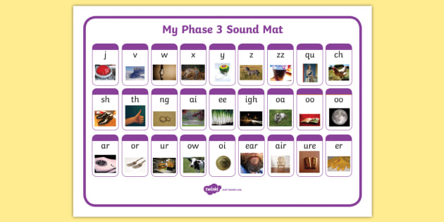 Phase 3 Photo Sound Mat (teacher made)