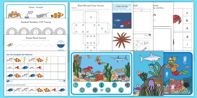 Ocean Habitat Early Childhood Resource Pack - ocean, Ocean habitat, ocean