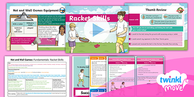 Y3 Net and Wall Games: Fundamentals Lesson 3 - Racket Skills