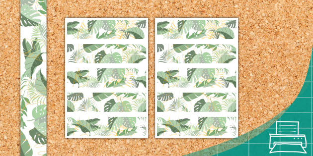 jungle display border