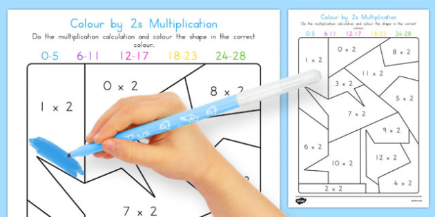 Colour by 2s Multiplication (teacher made)