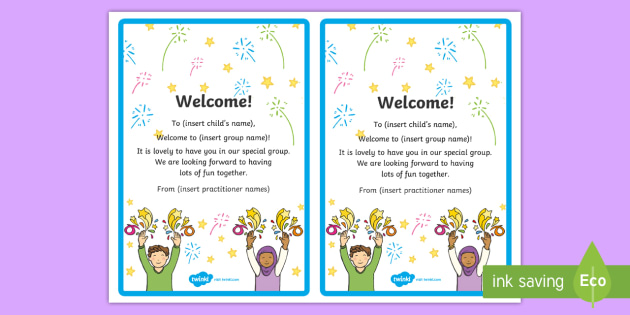 Welcome Note For Students In New Class Transition Resource