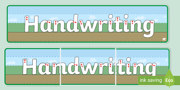 Handwriting Display Banner (Teacher-Made)