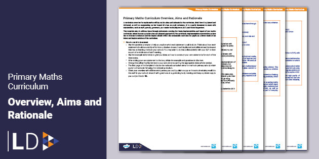 Primary Maths Curriculum Overview, Aims & Rationale Editable