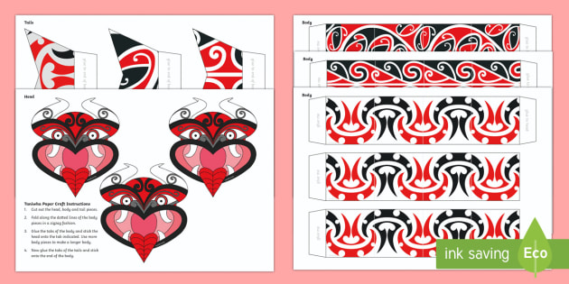 Taniwha Paper Craft