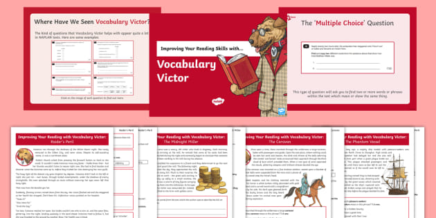 Improving Your Reading Skills with... Vocabulary Victor Activity Pack