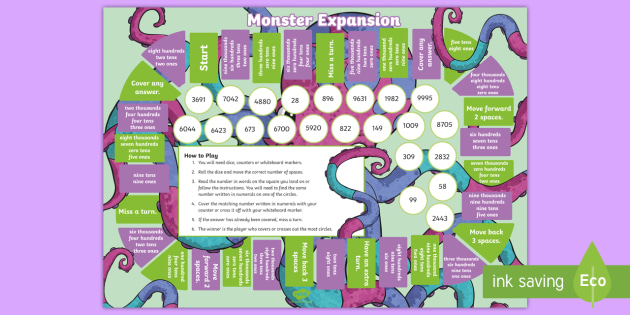 Monster Expansion Board Game (teacher made)