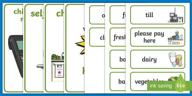 Supermarket Signs - Supermarket Role Play, supermarket resources, food