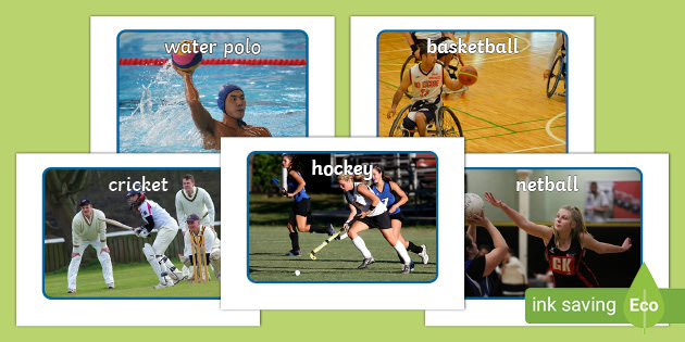 Ball Games Display Photos (teacher made)
