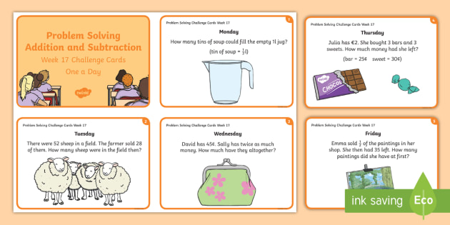 Week 17 - Problem Solving Challenge Cards (teacher made)